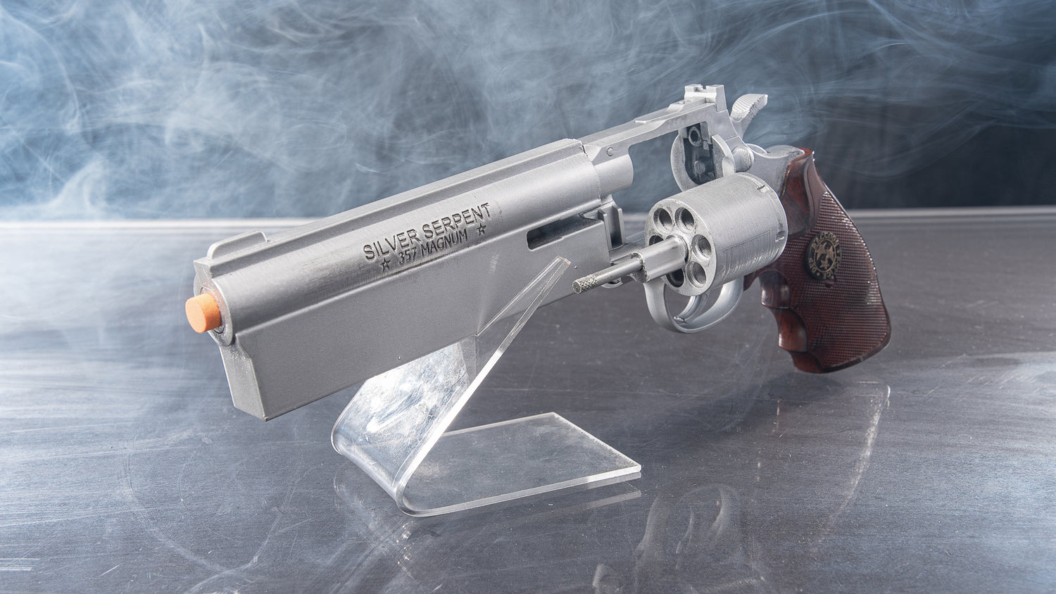 Silver Serpent Revolver Prop – Wulfgar Props