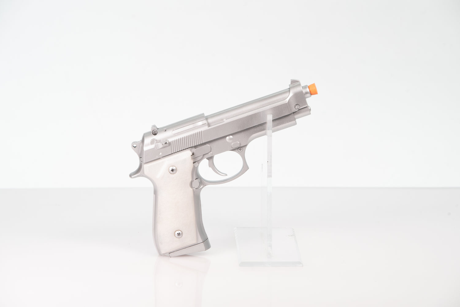 Pearl Grip Silver M9 Fake Film Costume Prop – Wulfgar Props