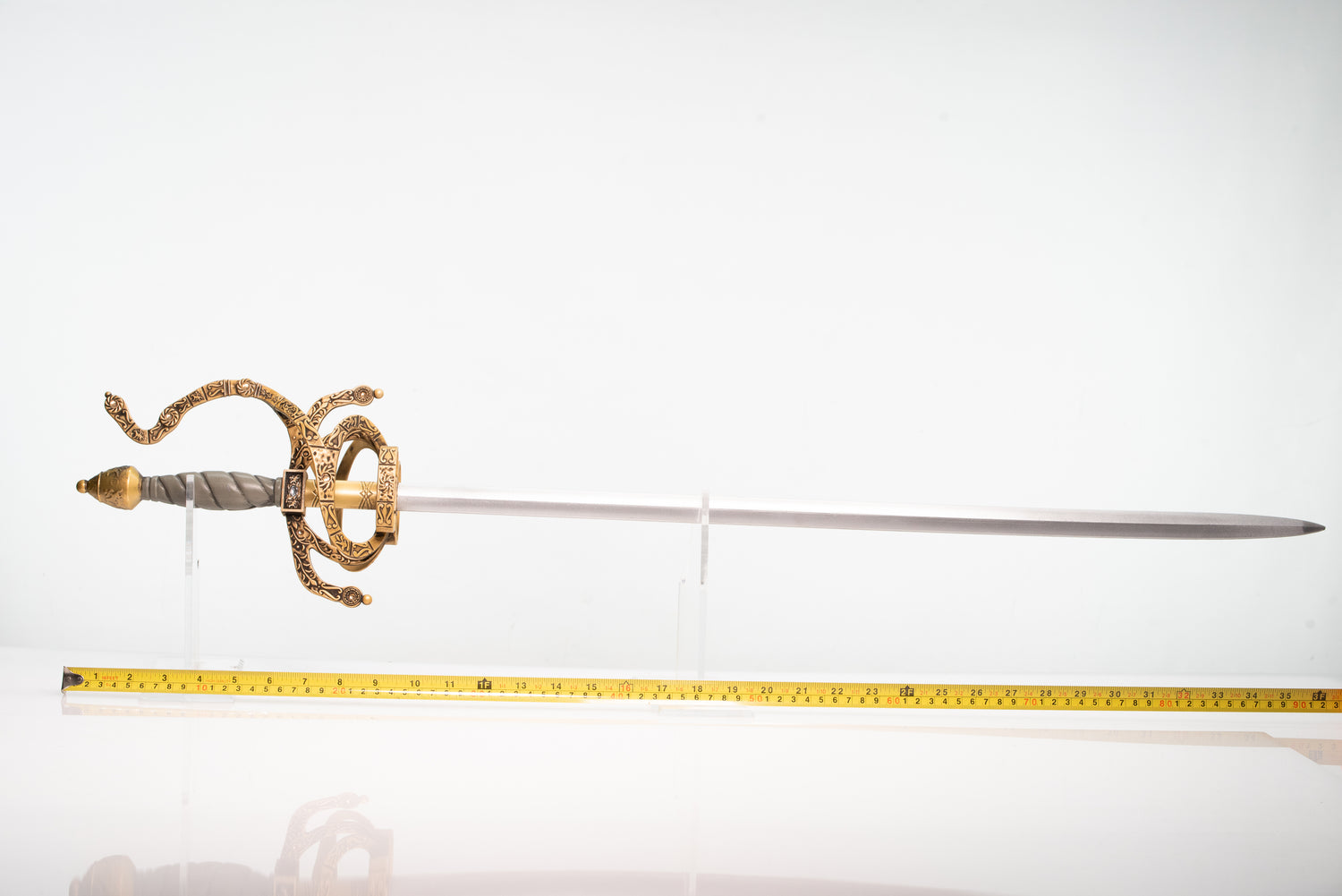 Gold Hilt Rapier Costume Film Display Prop – Wulfgar Props